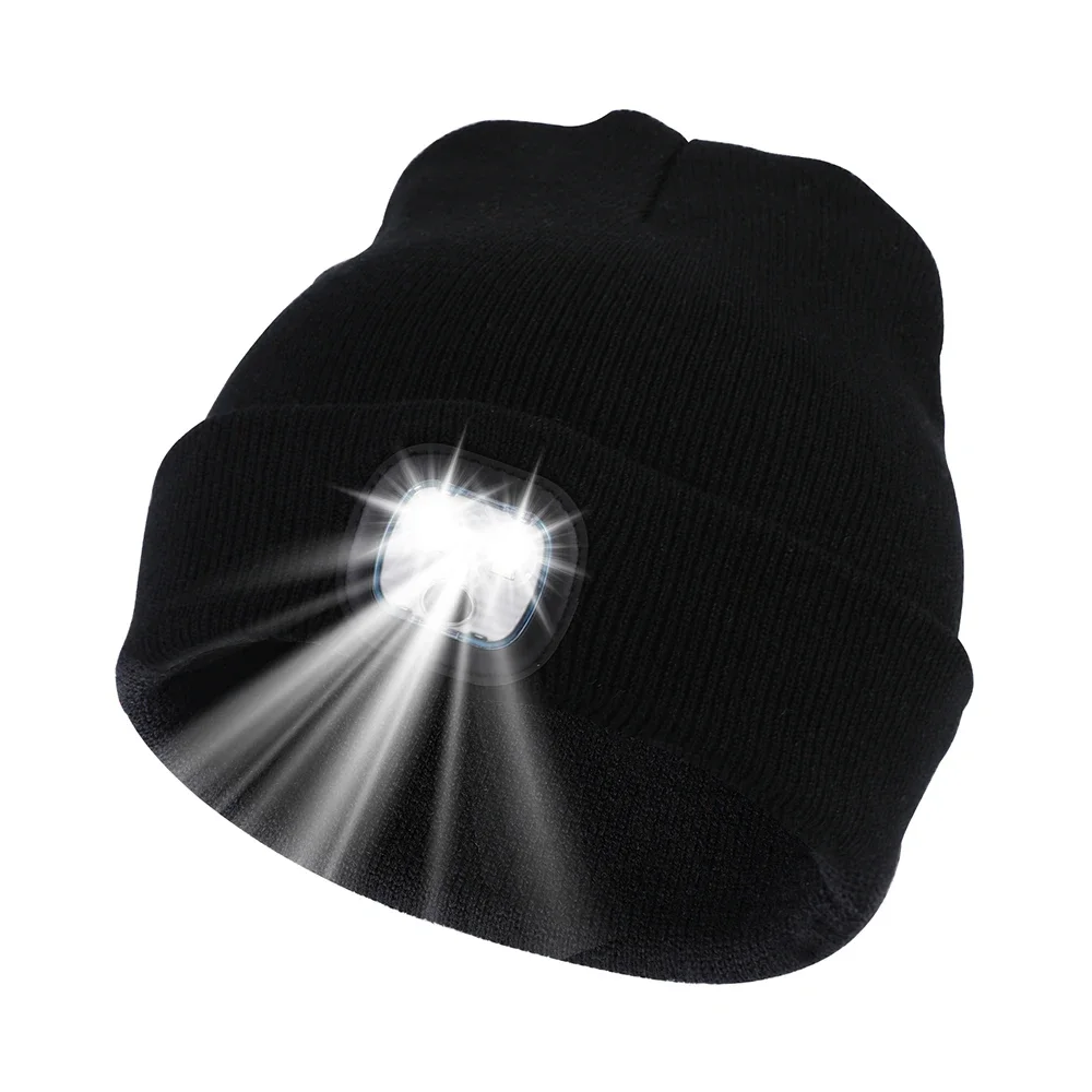 Hatlight-Unisex-LED-Beanie-with-Light-USB-Rechargeable-Flashlight ...