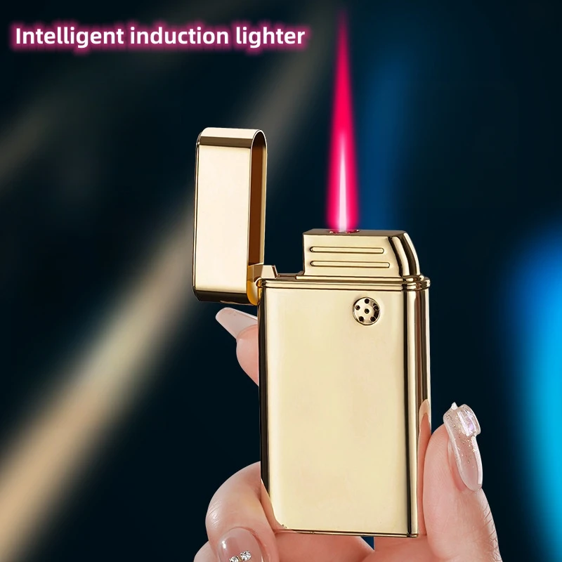 2024-Metal-Intelligent-Induction-Ignition-Windproof-Jet-Red-Flame-Gas ...