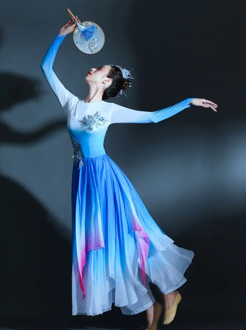 Lyrical Dance Costumes Blue