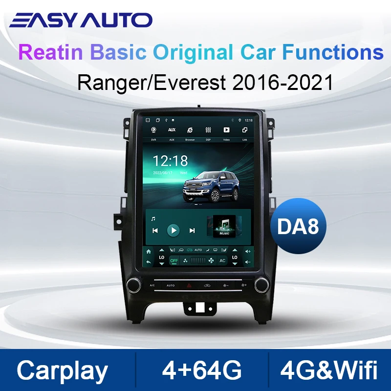 12-1inch-Unit-Head-for-Ford-Ranger-Everest-RHD-LHD-2016-2021-Android ...