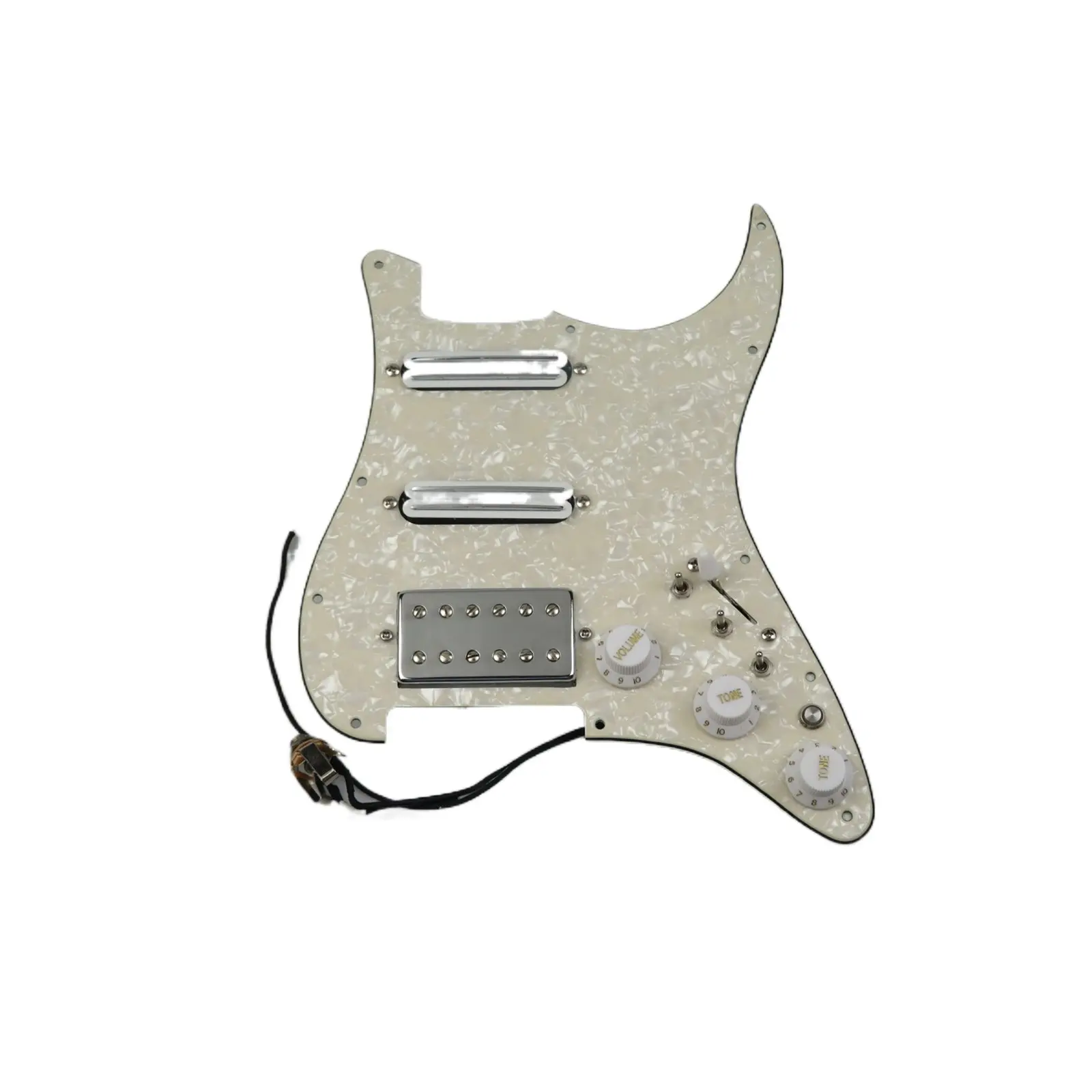 Prewired-loaded-Pickguard-Guitar-Pickups-Humbucker-Pickups-Alnico-5-HSS ...