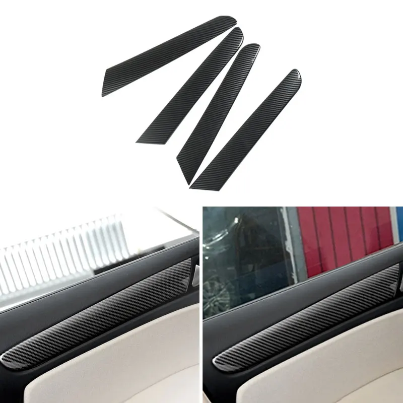 4pcs-ABS-Carbon-Fiber-Texture-Car-Styling-Interior-Window-Door-Panel ...