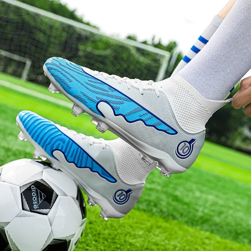 Professional-Unisex-Soccer-Shoes-Spikes-Long-Spikes-Ankle-Soccer-Boots ...