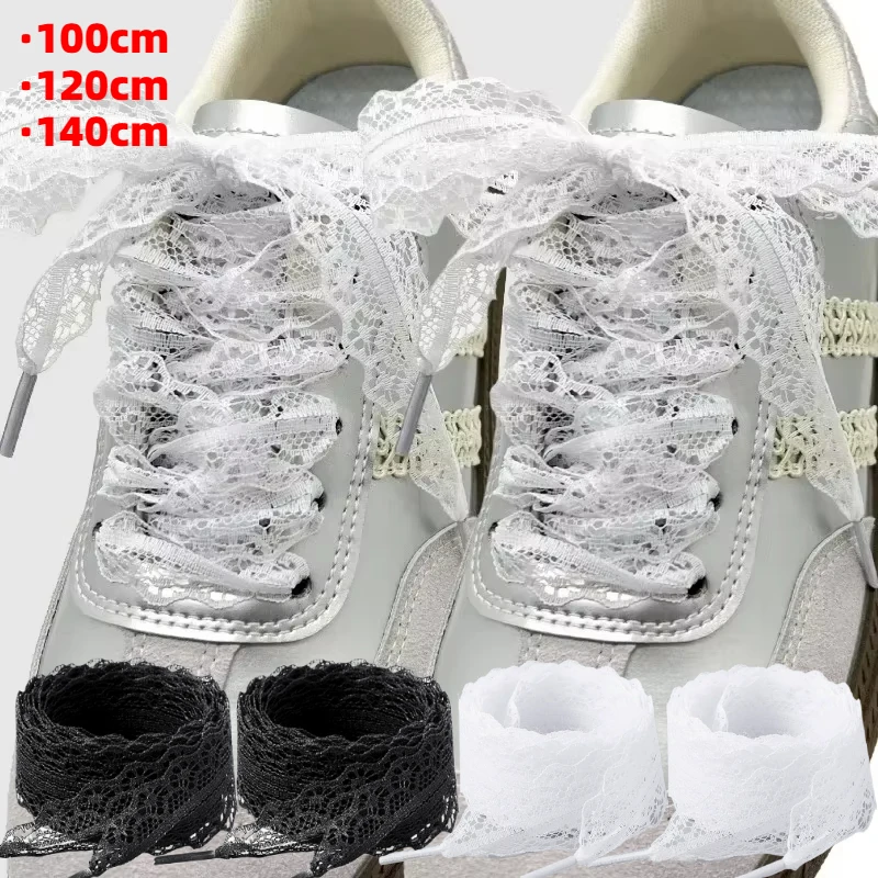 Elegant Flat Lace 2.9CM Width Sneaker Shoelaces for Women Casual Shoes ...