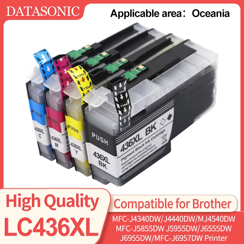 Oceania LC436 LC436XL Compatible for Brother MFC-J4340DW J4440DW ...