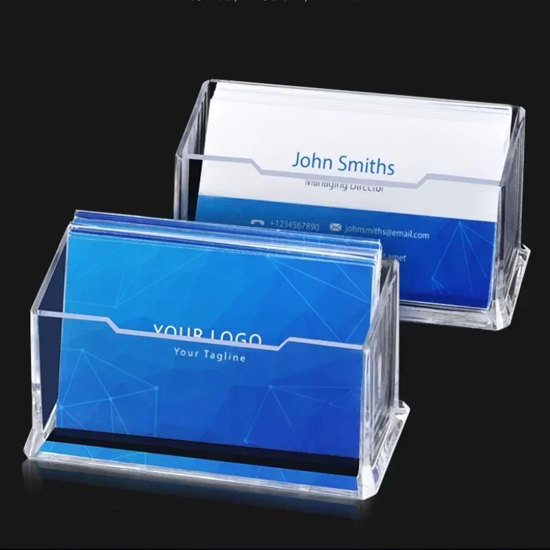 Transparent Business Card Holder Case PP Plastic Visiting Calling Card ...