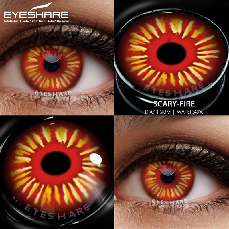 Scary Black Contact Lenses