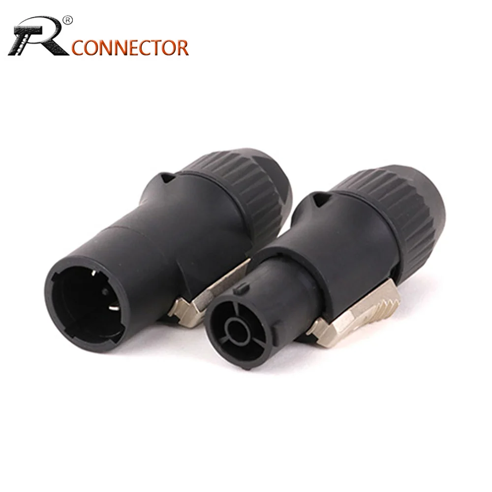 10pcs-3Pins-In-Output-Waterproof-Locking-Powercon-Male-Plug-Female ...