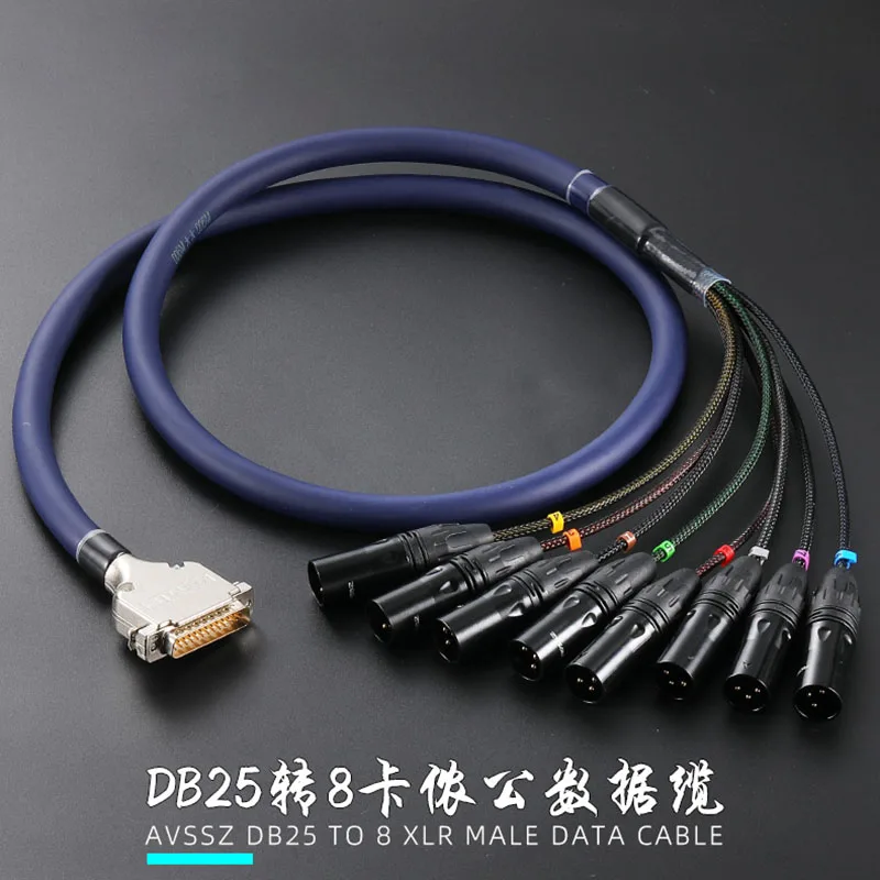 AVSSZ-Data-Cable-DB25-8-way-Multi-Track-Mixer-VGA-Rainbow-Audio-Signal ...