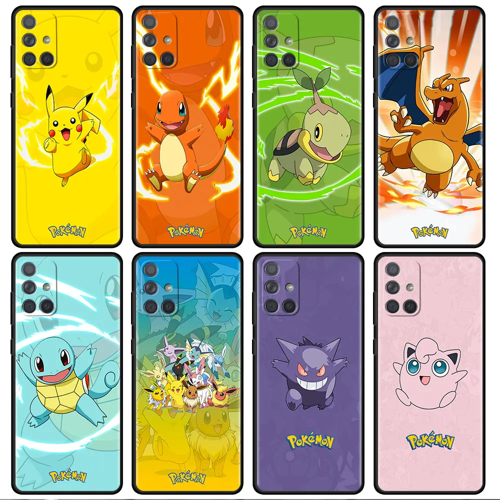 Pokemon Pikachu Cover For Samsung Galaxy A52 A12 A51 A32 A21s A71 A32 ...
