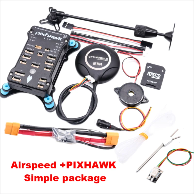 Pixhawk px4 pix 2.4.8 32 bit controlador de vôo + velocidade do ar diferencial pitot tubo ...
