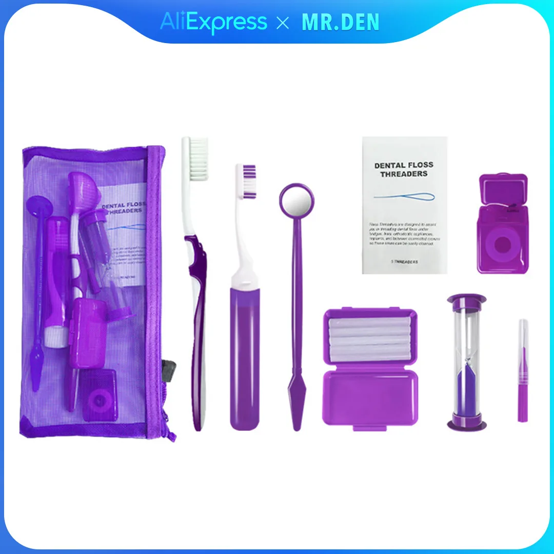 8Pcs-Set-Dental-Oral-Cleaning-Care-Teeth-Orthodontic-Kits-Whitening ...