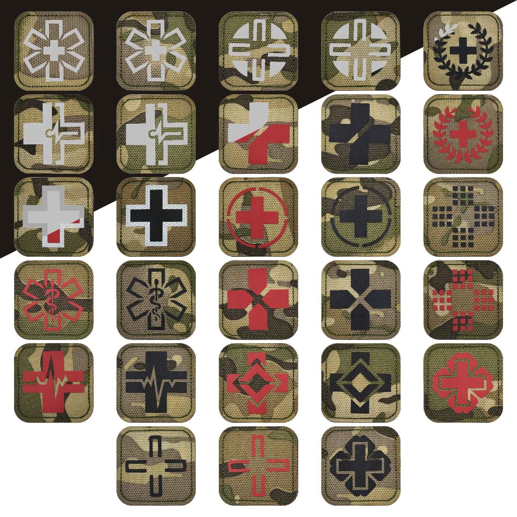 Infravermelho-Reflexivo-M-dico-Ex-rcito-Combate-Primeiros-Socorros-Emblema-T-tico-Primeiros ...