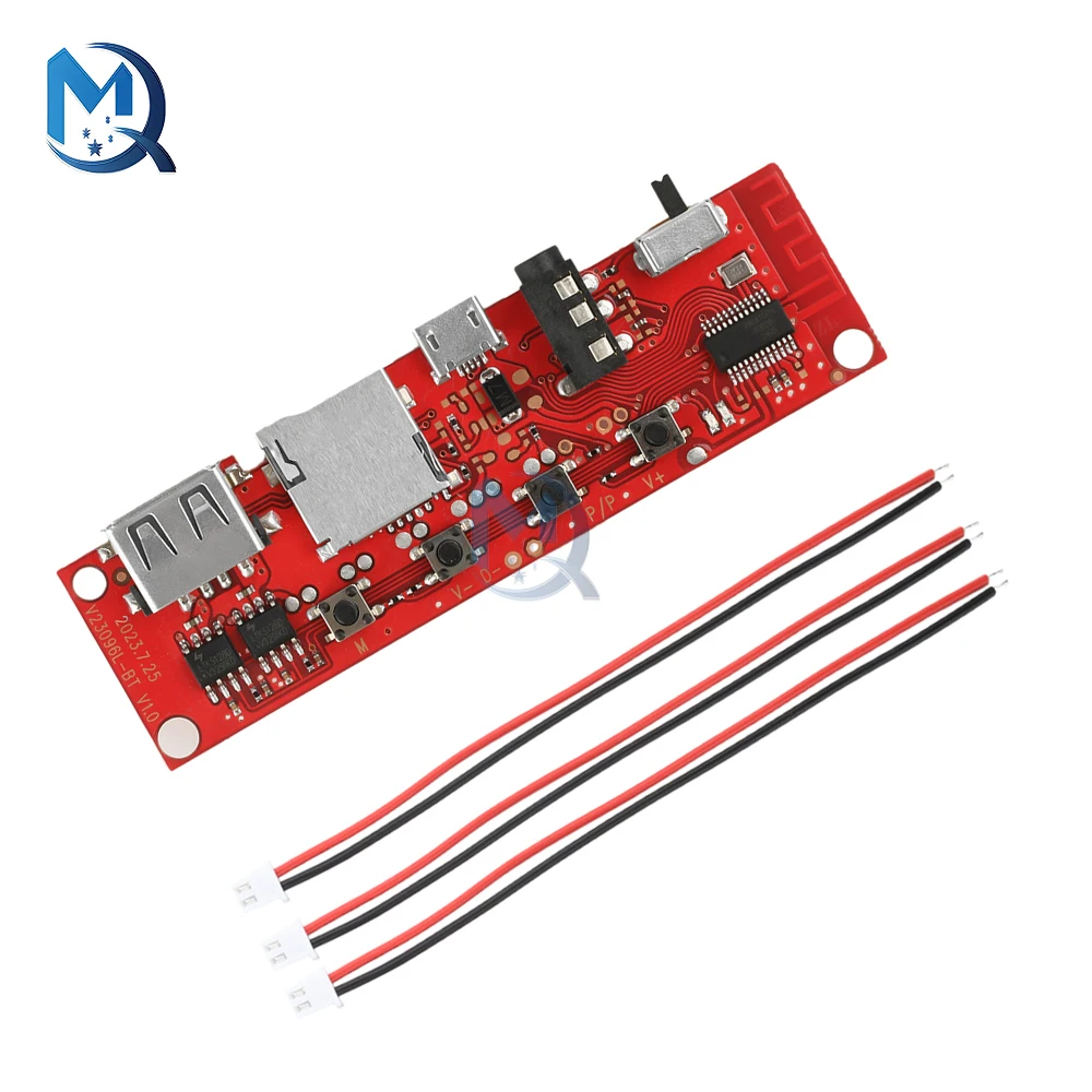 DC 3.7V Multi-function BT Audio Amplifier Board V96 Bi-Amplifier Multi ...