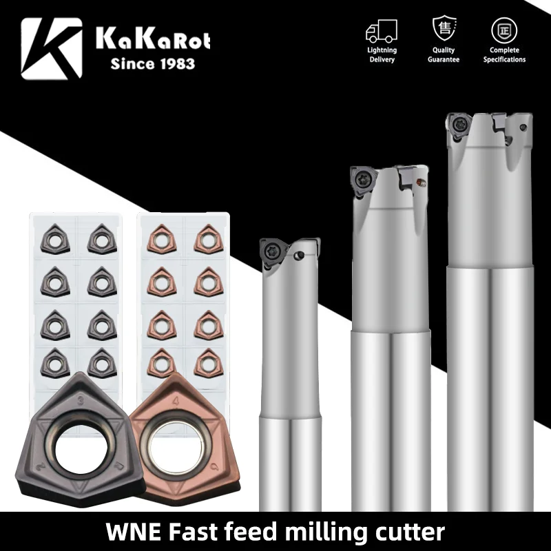 KaKarot WNE MFWN Double Sided 90° Fast Feed Milling Cutter Heavy Cut ...