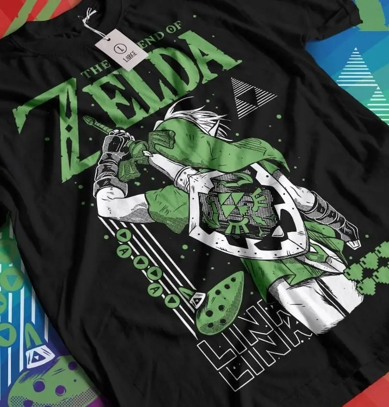 Legend of Link Link Shirt Video Games Unisex T-Shirt Japanese Style ...