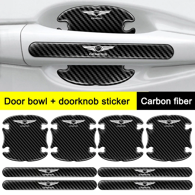 Car Door Handle Bowl Sticker Scratch Protective Silicone Auto Exterior ...