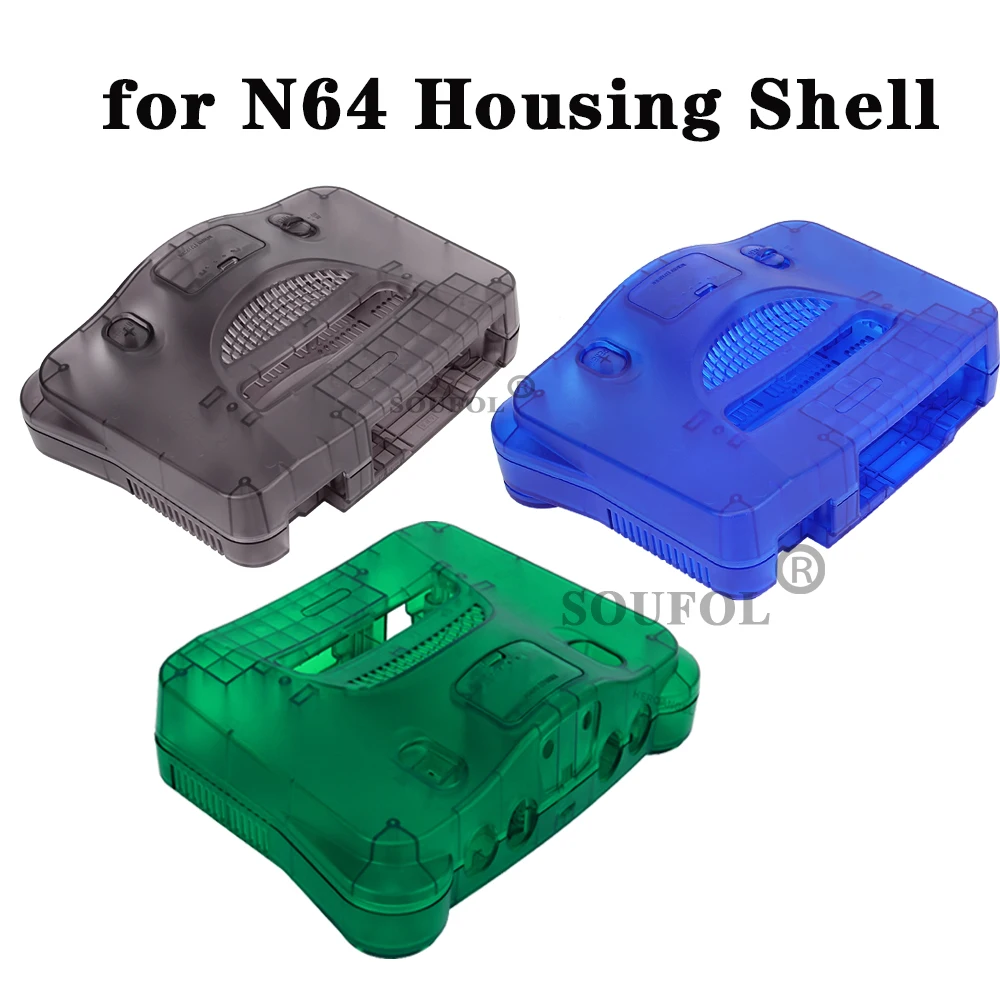 NEW-Translucent-Replacement-Housing-Shell-Case-for-N64-All-Region-For ...