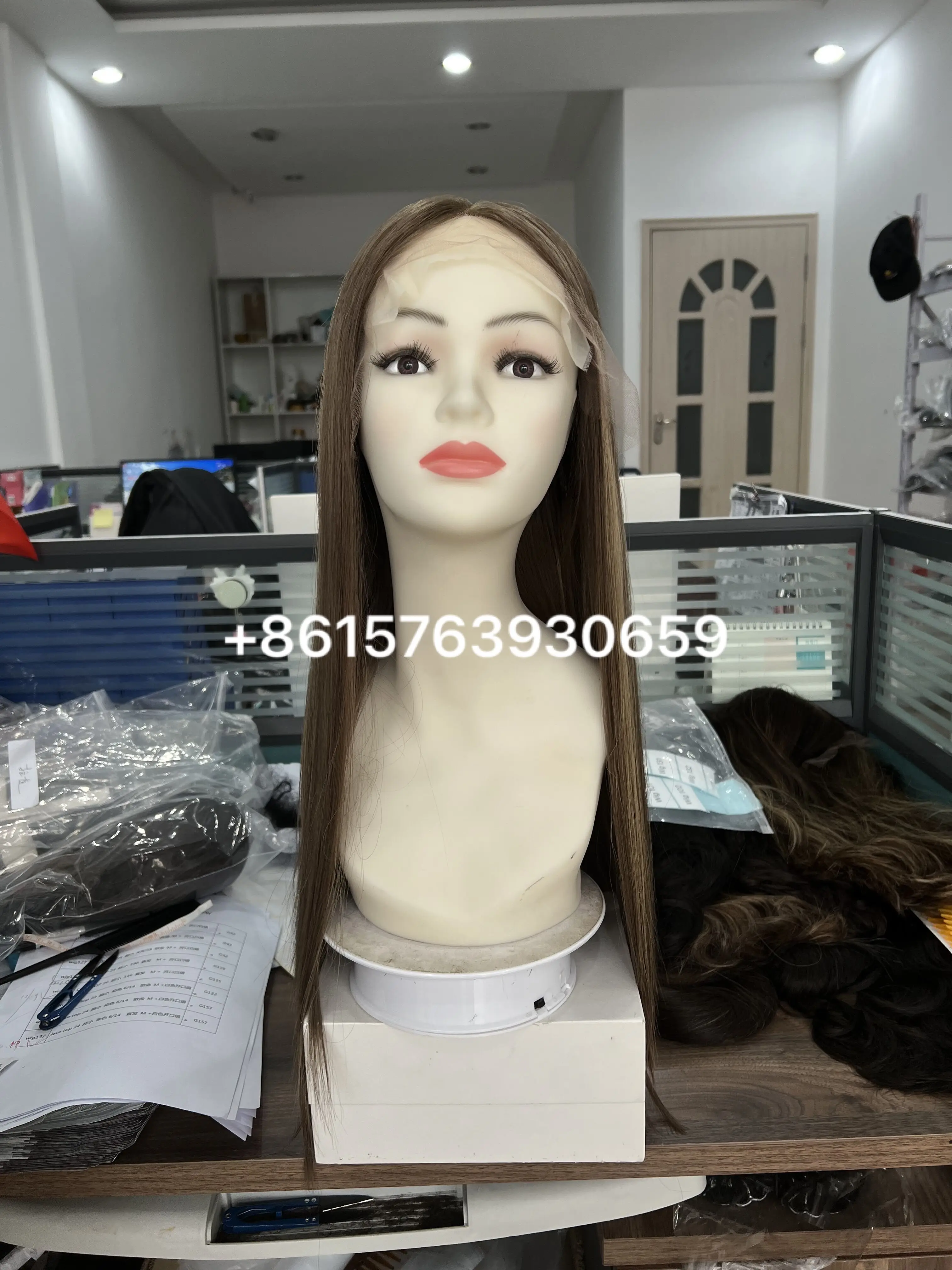 Lace top 24inches 4/8/18 color more stock European virgin hair Sheitel ...