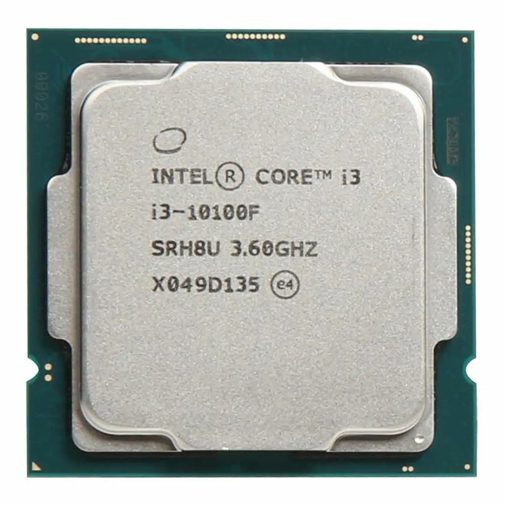 NUEVO procesador Intel Core i3 10100F 3,6 GHz, 4 núcleos y 8 hilos L2 = 1 M L3 = 6 m 65 W LGA ...