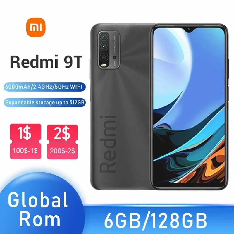 Xiaomi-Redmi-9T-Global-Rom-4GB-6GB-64GB-128GB-Smartphone-Snapdragon-662 ...