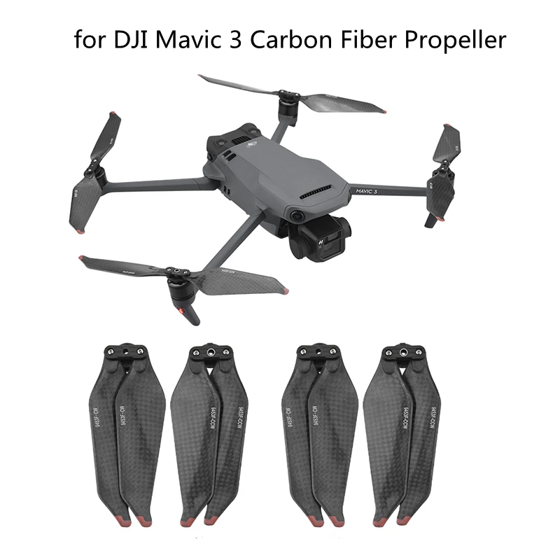 4 8Pcs Mavic 3 Carbon Fiber Propellers Quick Release Blade Props Fan 4-8pcs-mavic-3-carbon-fiber-propellers-quick-release-blade-props-fan