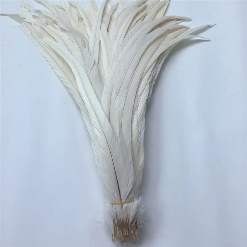 Off-White-Rooster-Coque-Tail-Feather-40-45cm-16-18-Rooster-Feathers-for ...