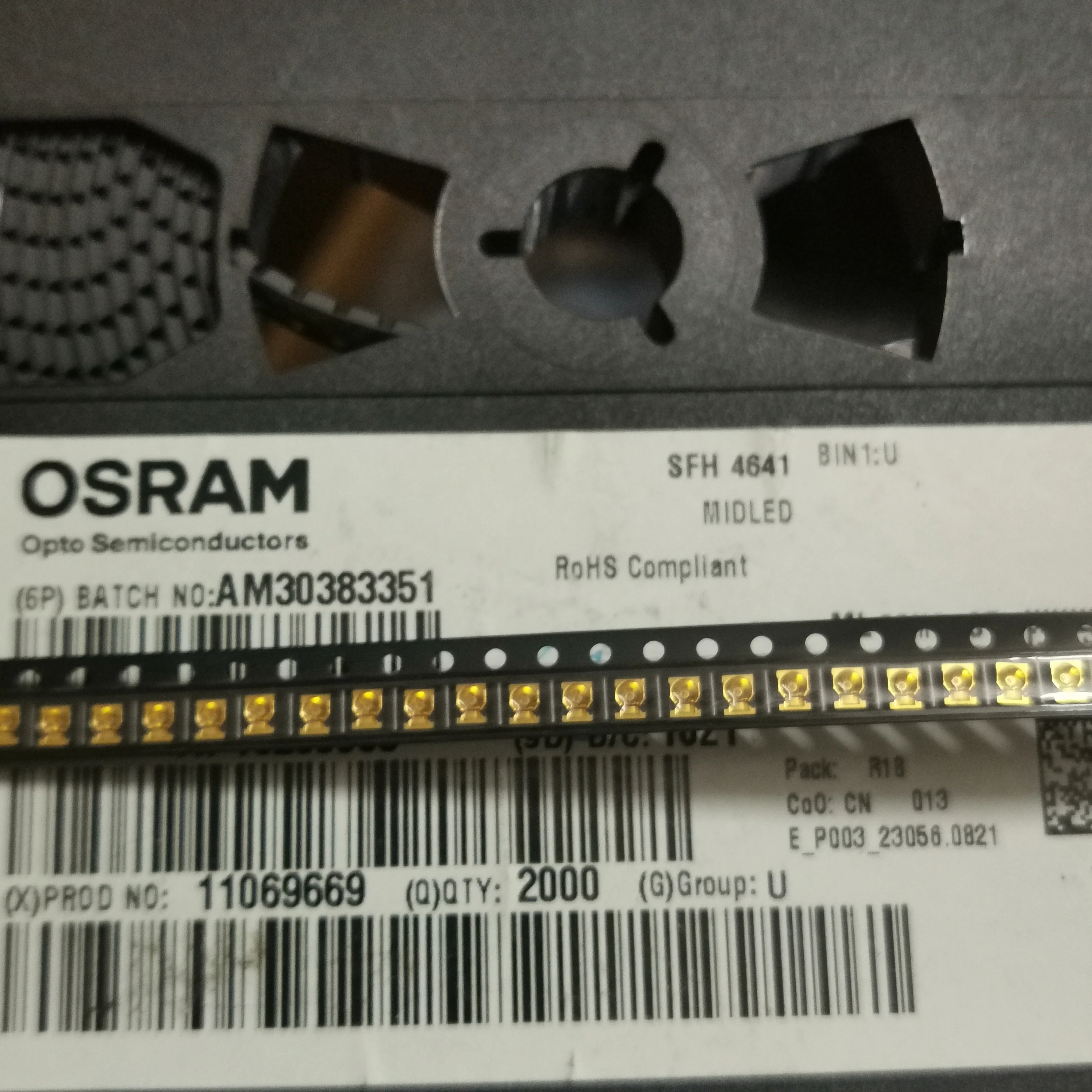 10Pcs/ SFH4641 high power infrared LED emitter, wavelength 940nm angle ...