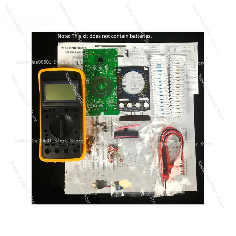 Digital-Multimeter-Teaching-Kit-DT9205A-Multimeter-Welding-Training-DIY ...