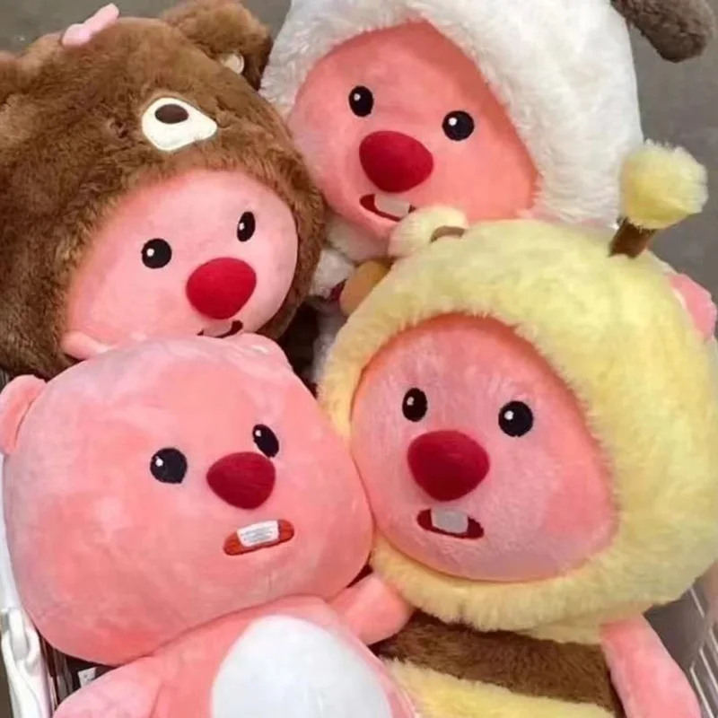 35CM-Cute-Cartoon-Zanmang-Loopy-Stuffed-Animal-Doll-Kawaii-Beaver-Anime ...