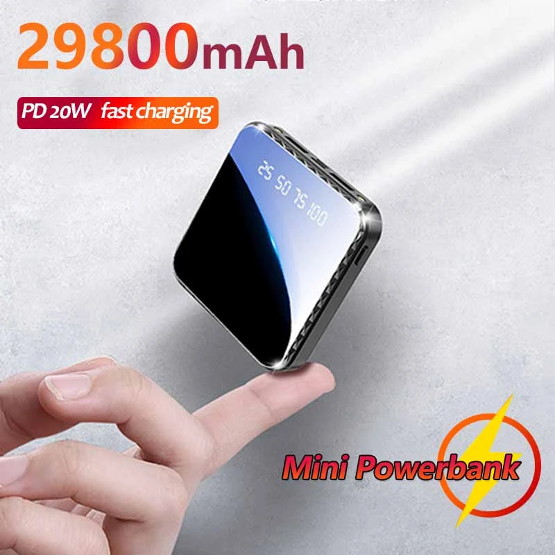 29800mah Pocket Mini Power Bank External Battery Suitable For Samsung ...