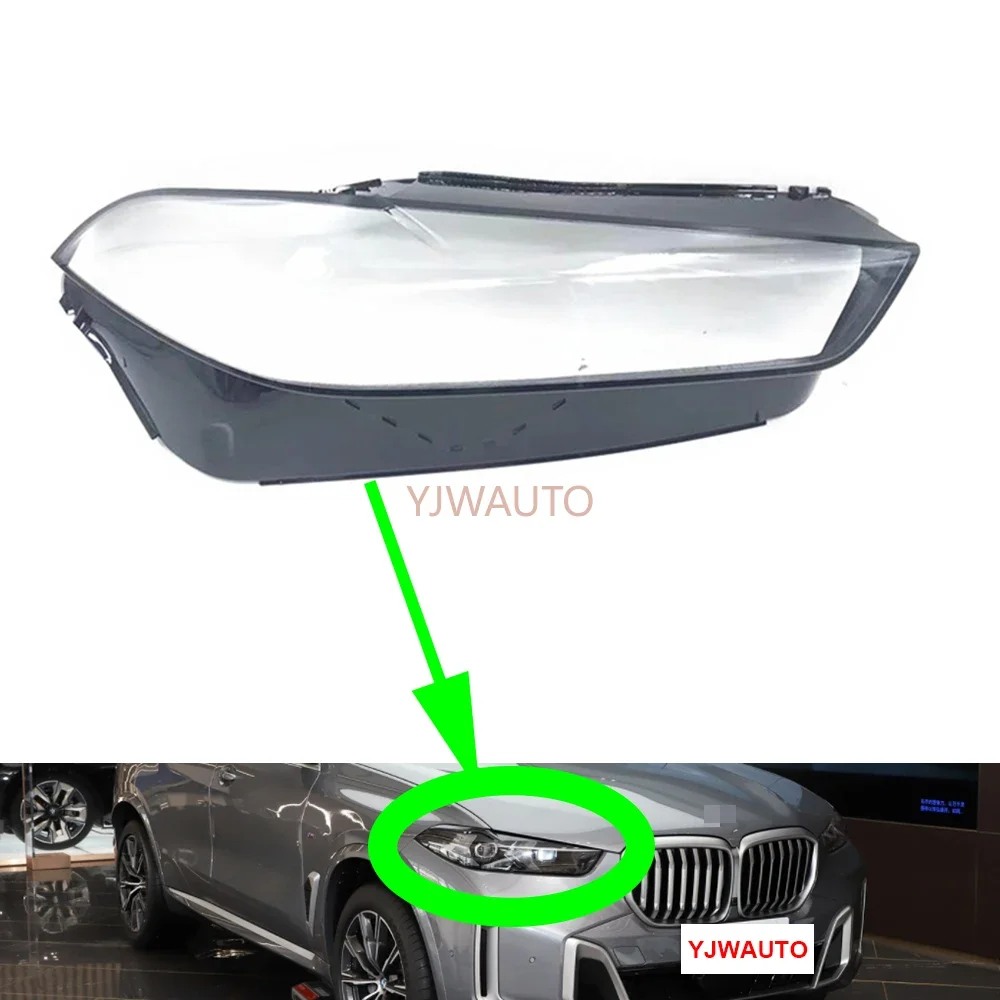 For BMW X5 G05 G18 2023 2024 Headlamp Cover Car Headlight Lens Glass ...