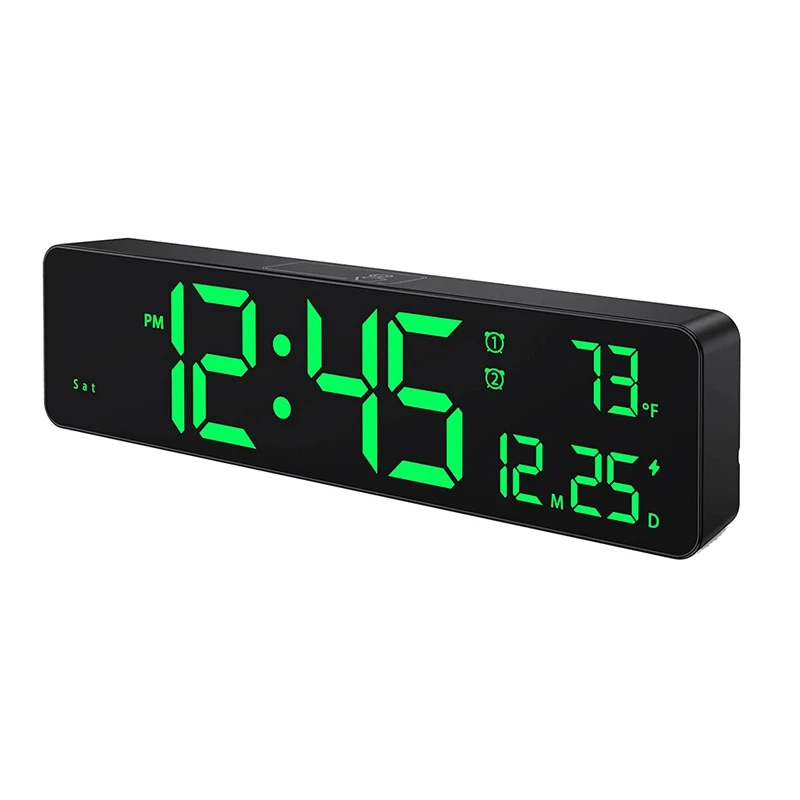 Reloj-Digital-de-pared-para-habitaci-n-dispositivo-con-pantalla-LED-de ...