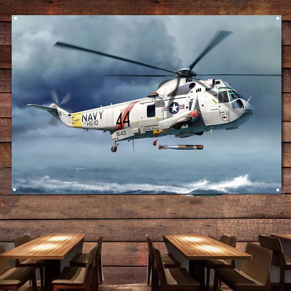 Sea-King-Bandera-de-pared-de-helic-ptero-de-ataque-de-SH-3H-p-ster-art.jpg