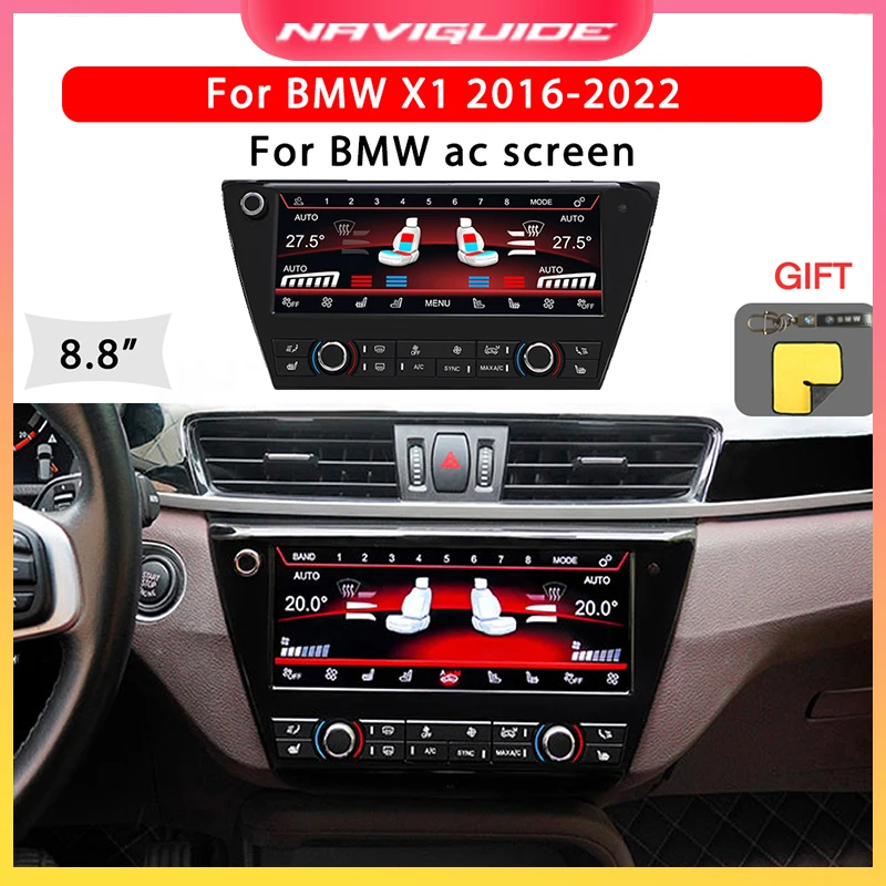 NAVIGUIDE 8.8'' Air Conditioning Climate Control Screen For BMW X1 2016 ...