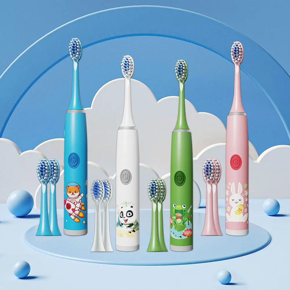 Electric Cleaning Brush Teeth Kids | Electric Toothbrush Children ...