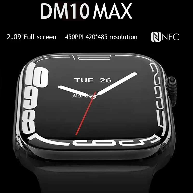 New-DM10-MAX-Smart-Watch-Series7-420-485-Screen-Men-Women-NFC-Payment-2 ...