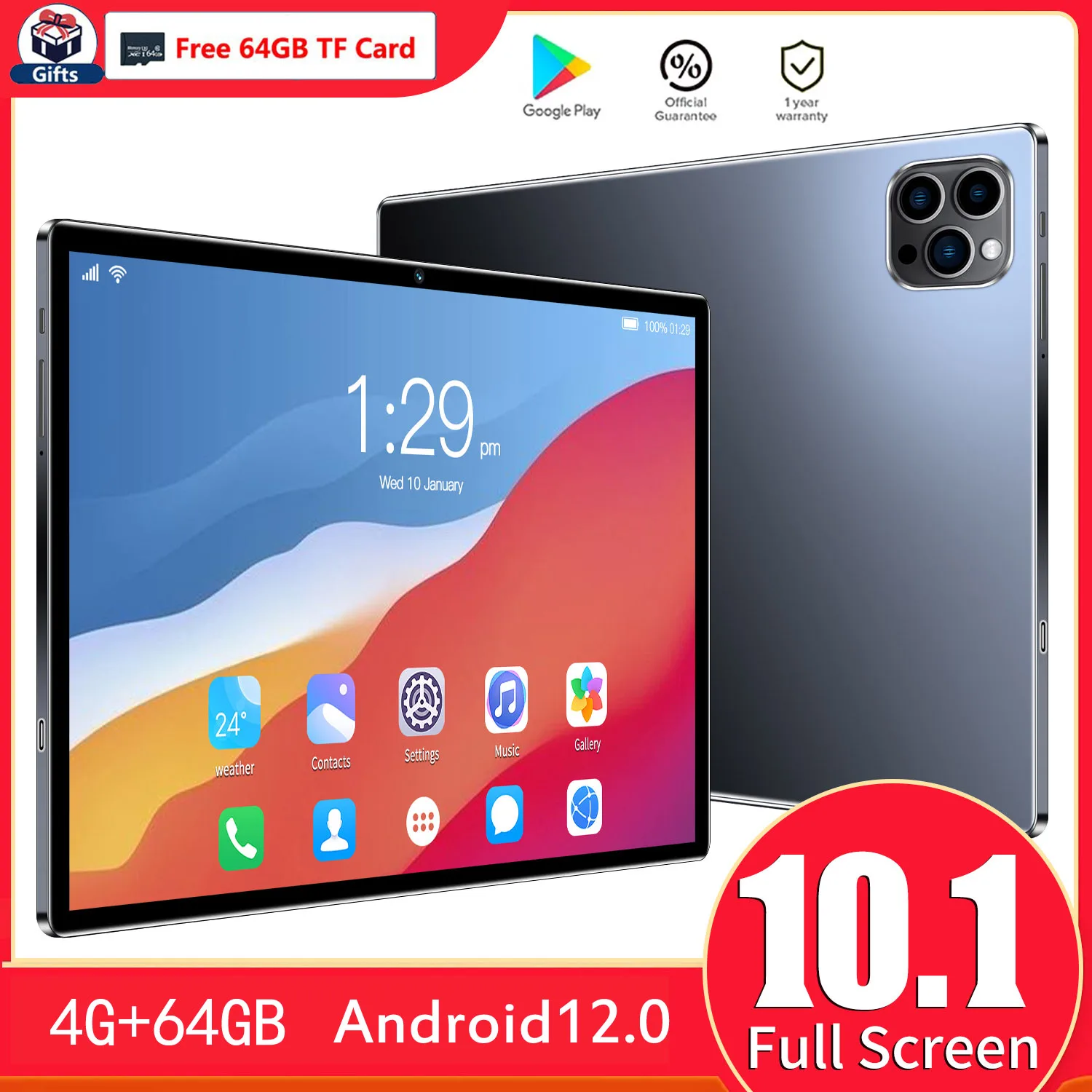Android-12-0-Tablet-Vers-o-Global-4G-64GB-Cart-o-de-64GB-TF-Livre ...