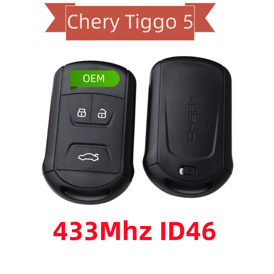 Original 433Mhz 46 47 4A KeyLess Go Remote For Chery Tiggo 5 8 ARRIZO 5 ...