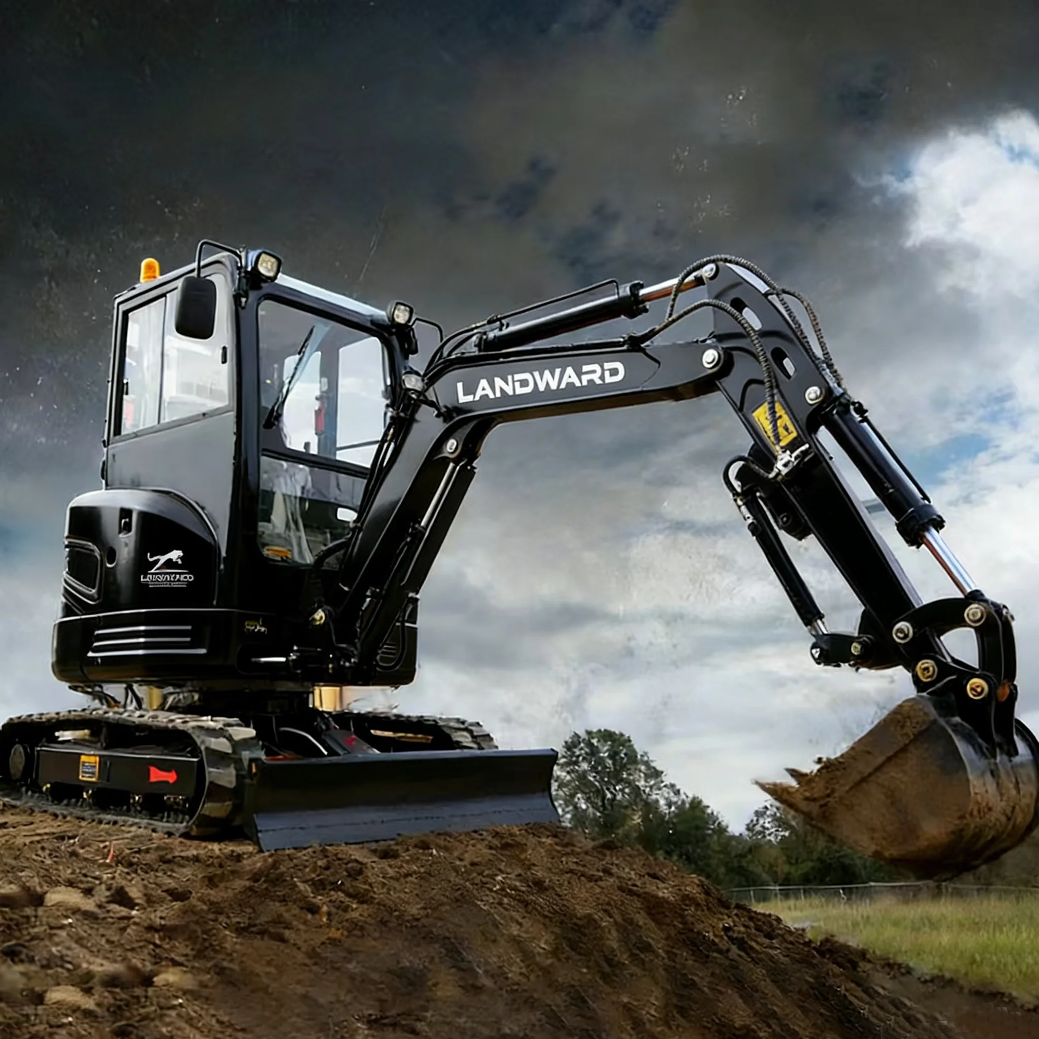 1-6 Ton Excavator Construction Engineering Excavator 60HP High Quality ...
