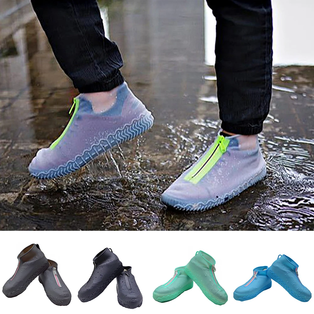 Resuable-Men-Shoe-Covers-Zipper-Waterproof-Rain-Shoes-Cover-Women-s-Non ...