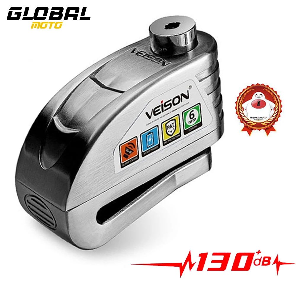 Waterproof Motorcycle Alarm Lock Bike Lock Security Anti-theft Lock ...