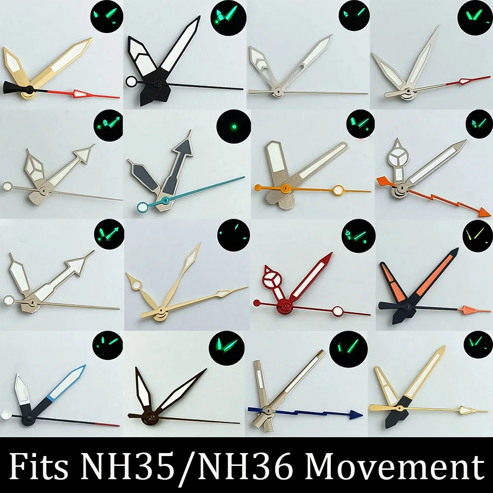 high-quality-Watch-accessories-watch-pointer-NH35-NH36-hands-green ...