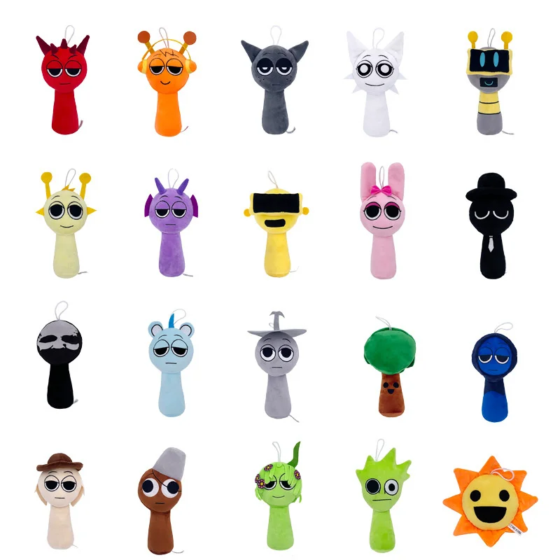 Sprunki-Incredibox-juego-de-peluche-Plushie-dibujos-animados-Sprunki ...