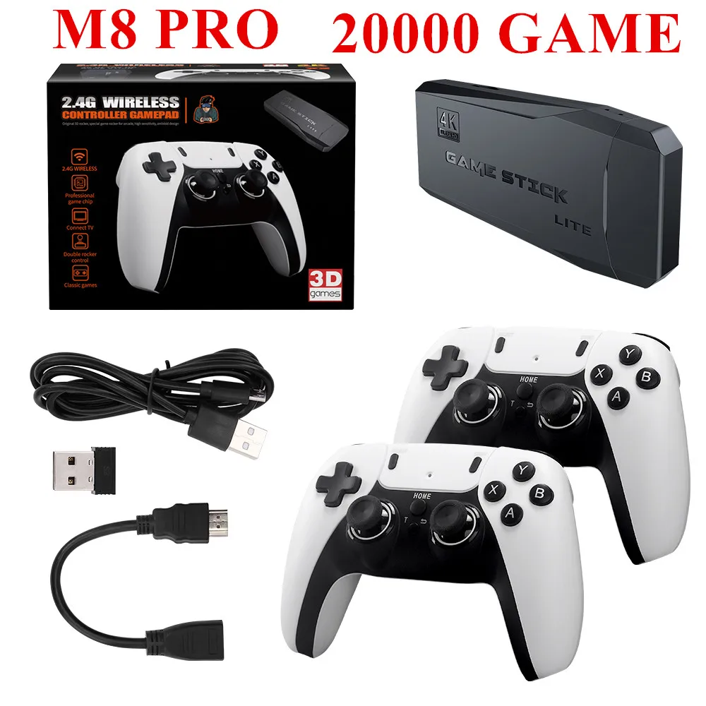 New-M8-PRO-Video-Game-Console-2-4G-Double-Wireless-Controller-Game ...