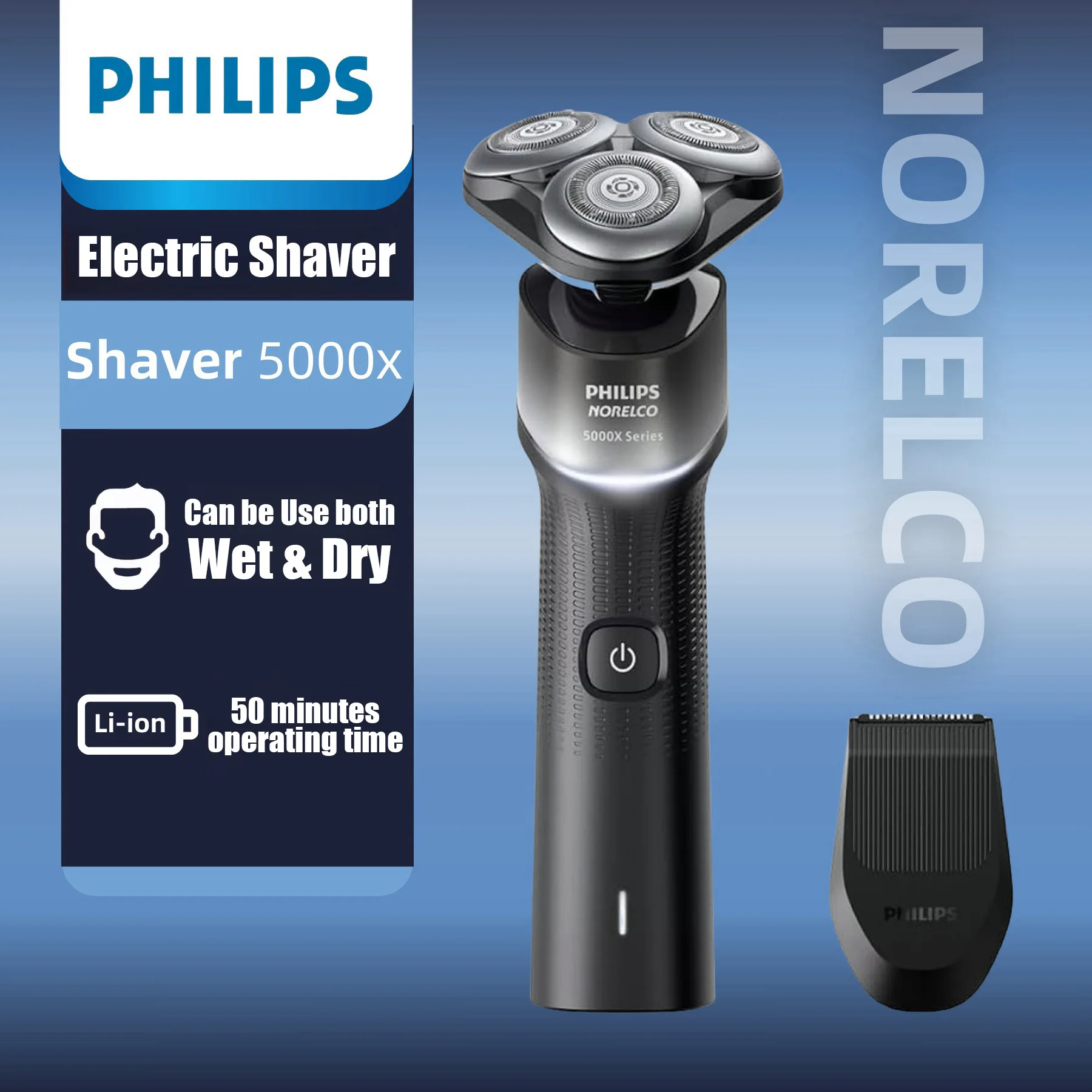 Philips-norelco-m-quina-de-barbear-el-ctrica-series-5000x5004-h-mida-e ...