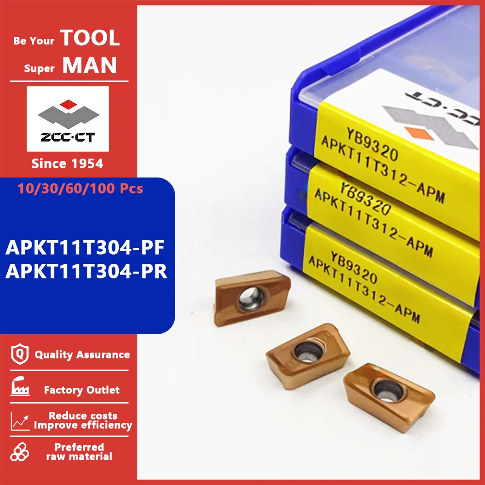 ZCC-CT-Original-APKT11T304-PF-APKT11T304-PR-Milling-Inserts-APKT-11T304 ...