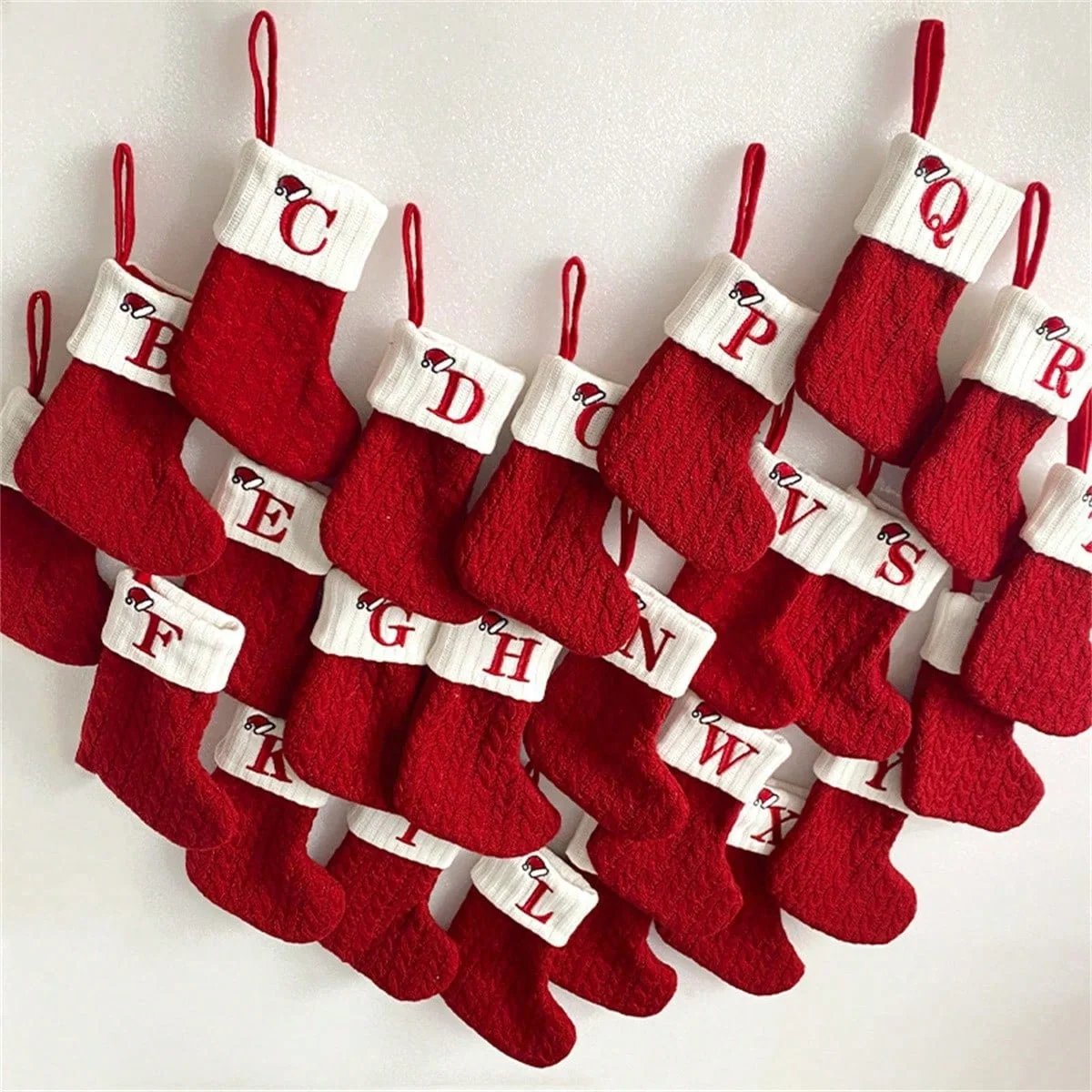 Knit-Monogram-Christmas-Stockings-Christmas-Stockings-Small-Xmas ...
