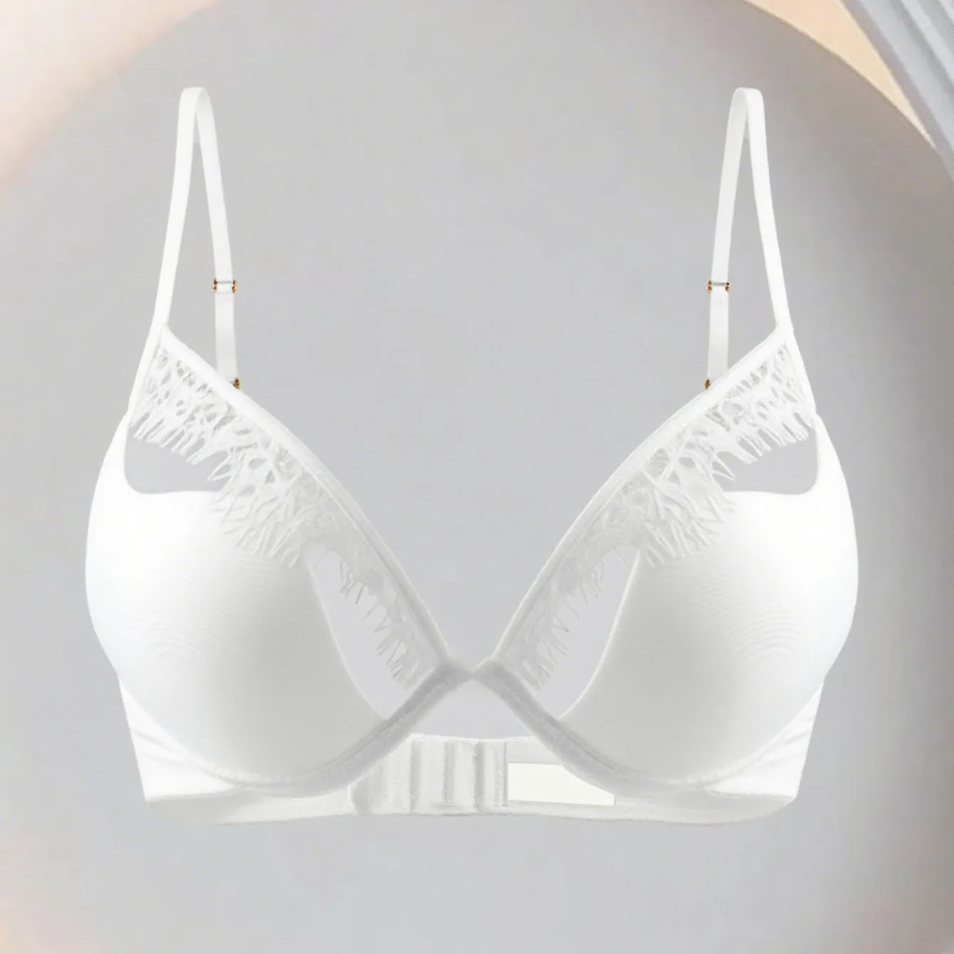 Women's Push Up Everyday Basic Comfort Lightly Padded Underwire Plunge ...