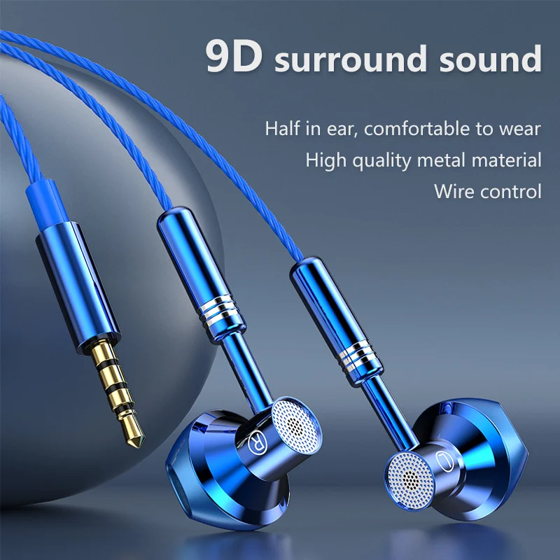 Falcon 3.5mm High Quality Metal Wire control Headset HIFI Stereo ...